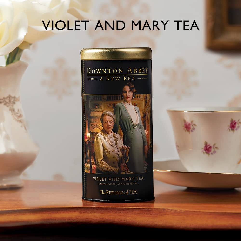 The Republic of Tea – Downton Abbey Violet and Mary Tea – Caffeine-Free Jardin Herb, 36 Tea Bags