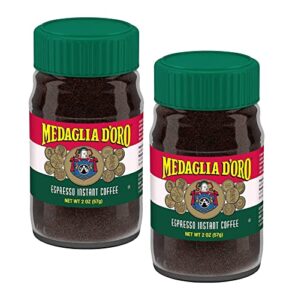 medaglia d'oro instant espresso coffee 2 ounce (pack 2) by medaglia d'oro