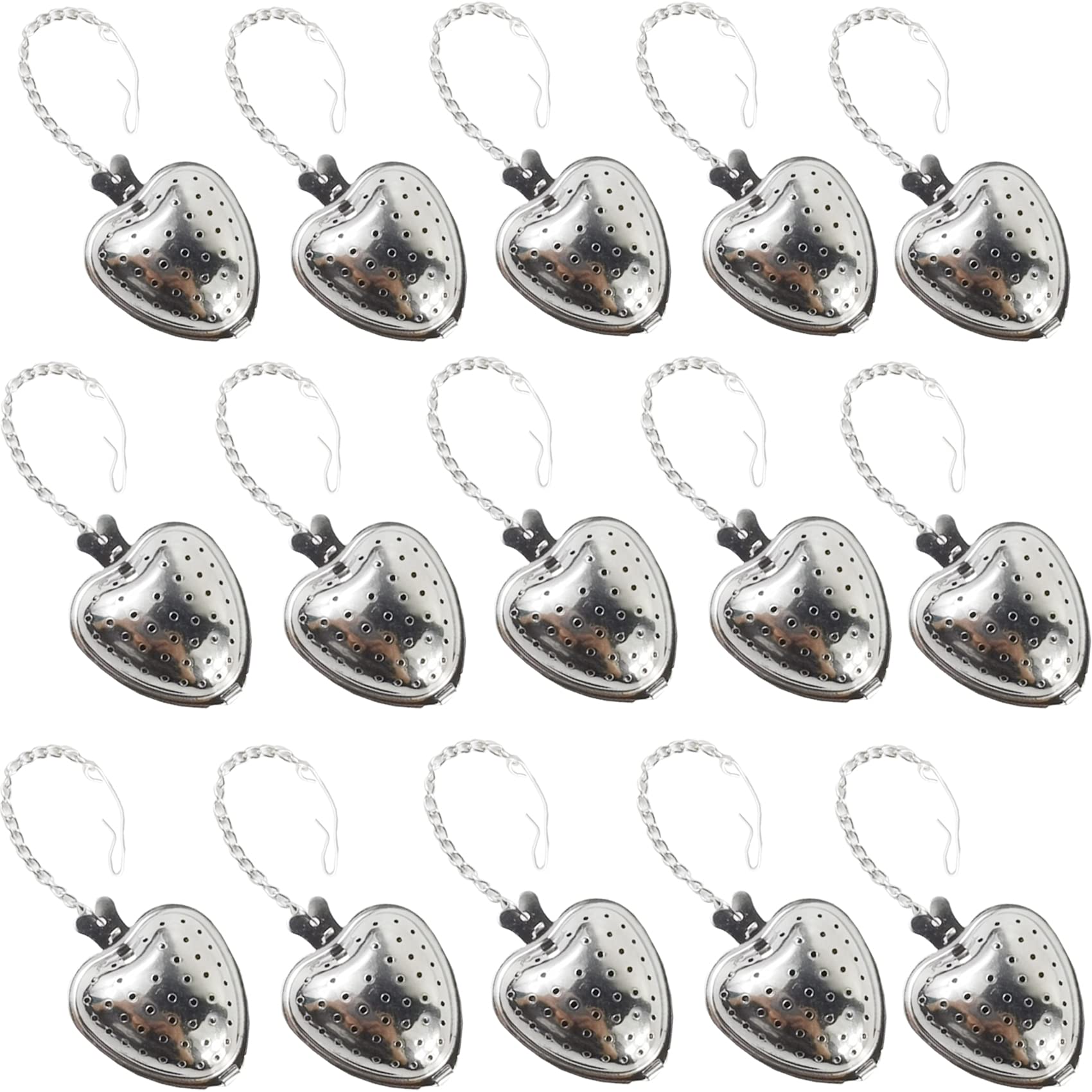 ROYHOO 15PCS Stainless Steel Tea Ball 1.5 Inch Tea Infuser Strainers Tea Strainer Filters Tea Interval Diffuser for Tea