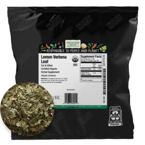 frontier co-op organic cut & sifted lemon verbena leaf 1lb