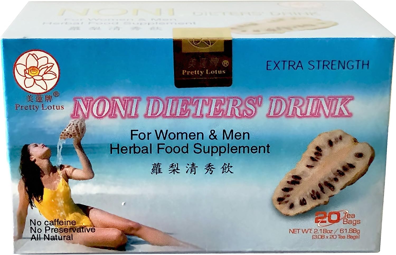 Noni Dieters Drink-extra strength- 20 Tea bags