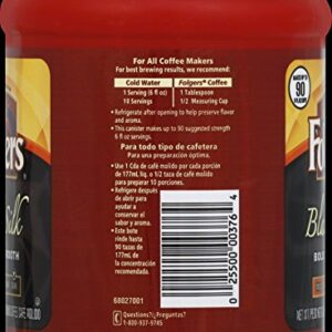 Folgers Black Silk Dark Roast Ground Coffee, 10.3 Ounces