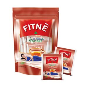 fitne original herbal tea senna infusion healthy wellness beverage natural gentle detox cleanse no calories caffeine free, 40 tea bags