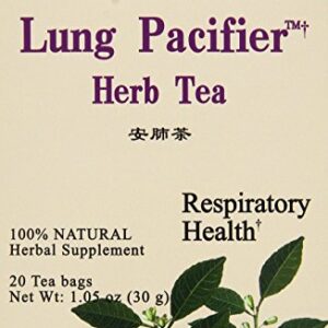 Health King Medicinal Teas Lung Pacifier Herb Tea Bags, 20 Count