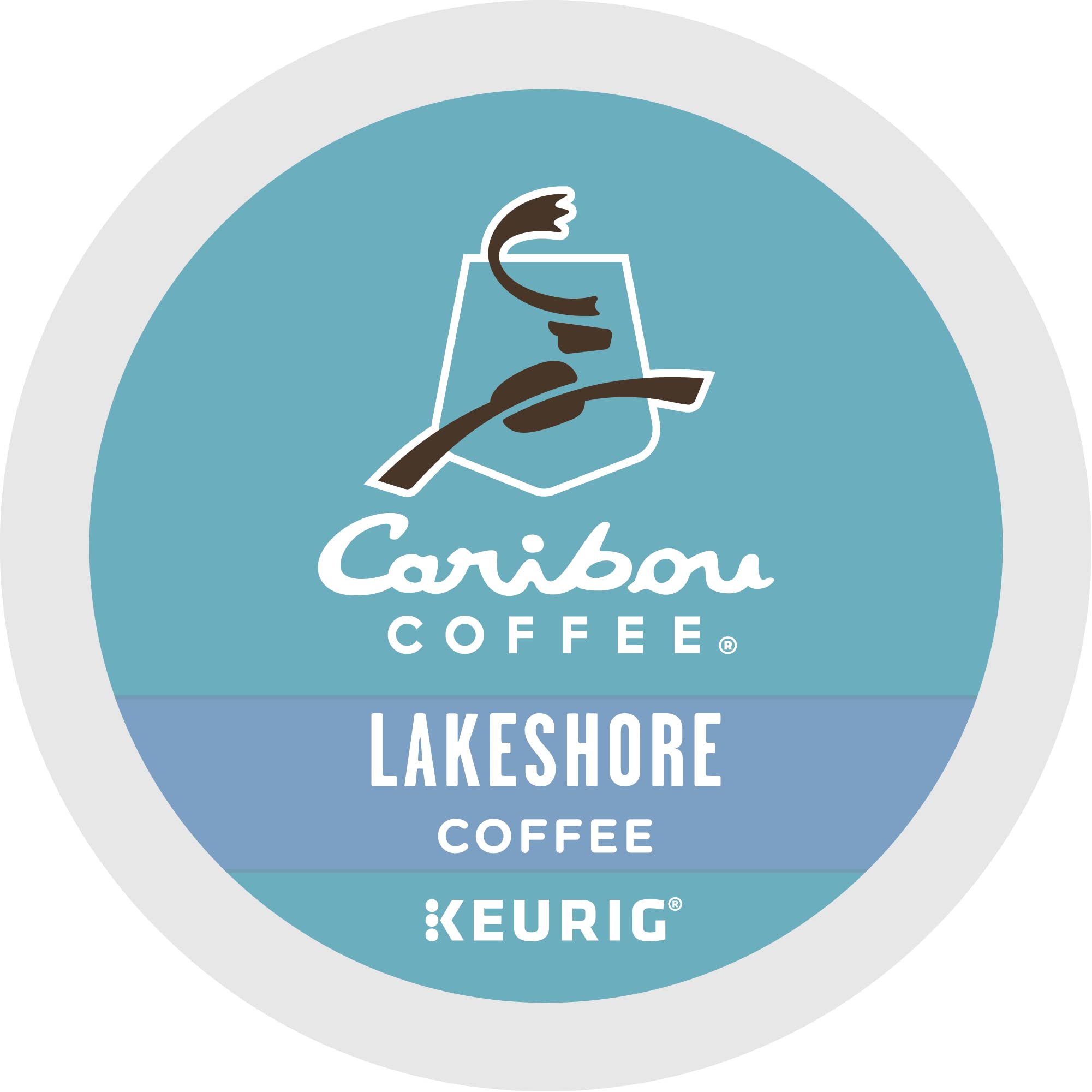 Caribou Coffee Lakeshore Blend, Single-Serve Keurig K-Cup Pods, Medium Roast Coffee, 72 Count