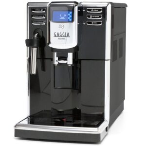 Gaggia Anima Coffee and Espresso Machine, Includes Steam Wand for Manual Frothing for Lattes and Cappuccinos with Programmable Options,Black