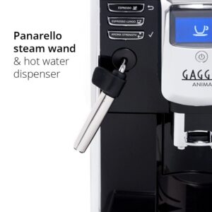 Gaggia Anima Coffee and Espresso Machine, Includes Steam Wand for Manual Frothing for Lattes and Cappuccinos with Programmable Options,Black