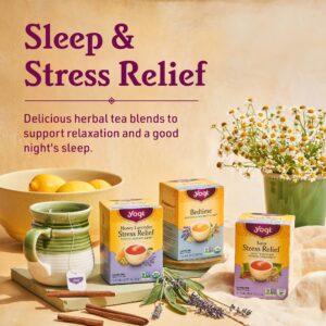 Yogi Tea - Relaxed Mind (6 Pack) - Supports Tranquility - Calming Tea with Gotu Kola and Lavender - Caffeine Free - 96 Organic Herbal Tea Bags