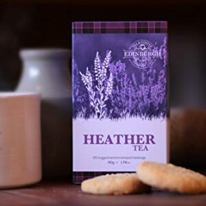 Edinburgh Tea and Coffee Company Scottish Heather Infused Black Tea, 25 Count Envelope/Tag Teabags