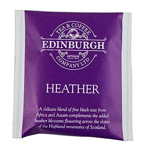 Edinburgh Tea and Coffee Company Scottish Heather Infused Black Tea, 25 Count Envelope/Tag Teabags