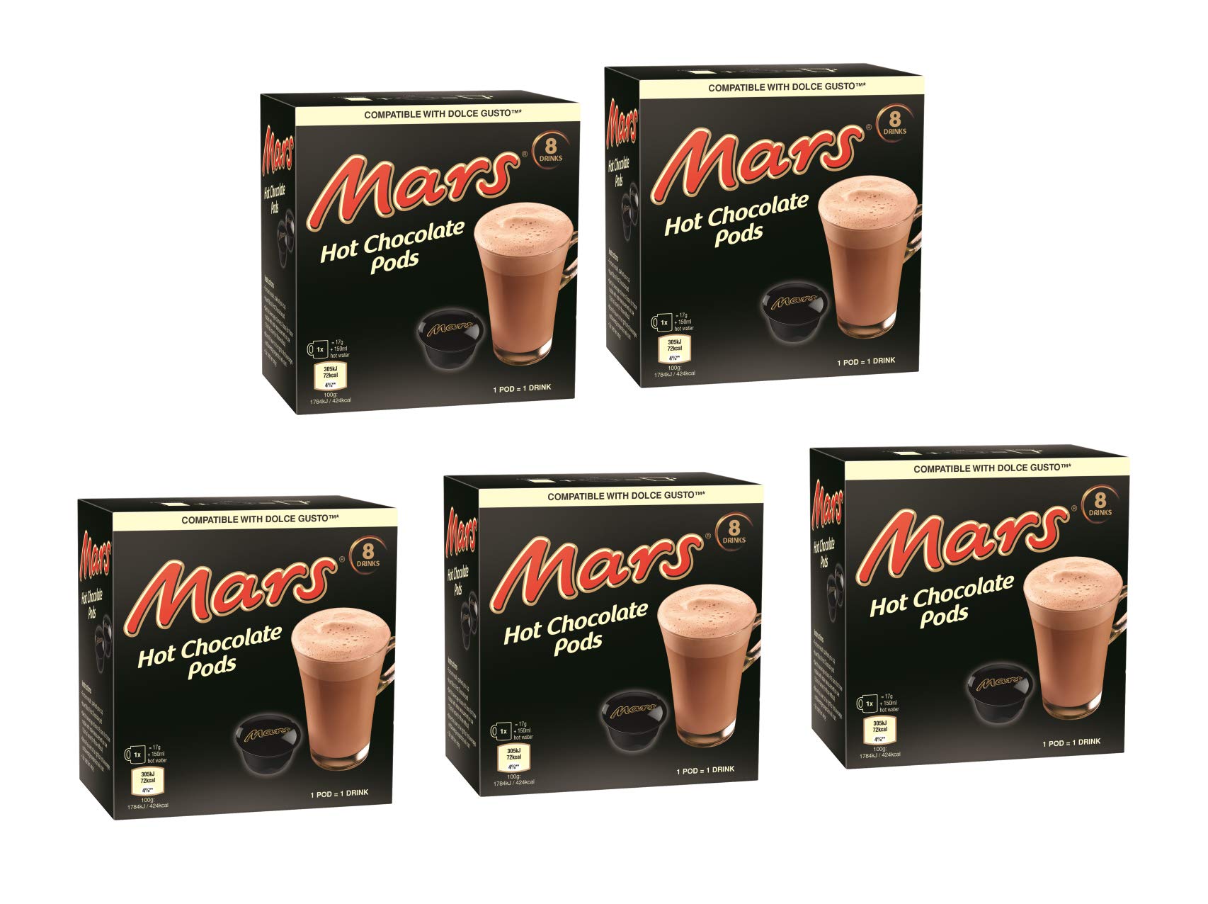 Dolce Gusto Chocolate Capsules (Mars, 40 Capsules)