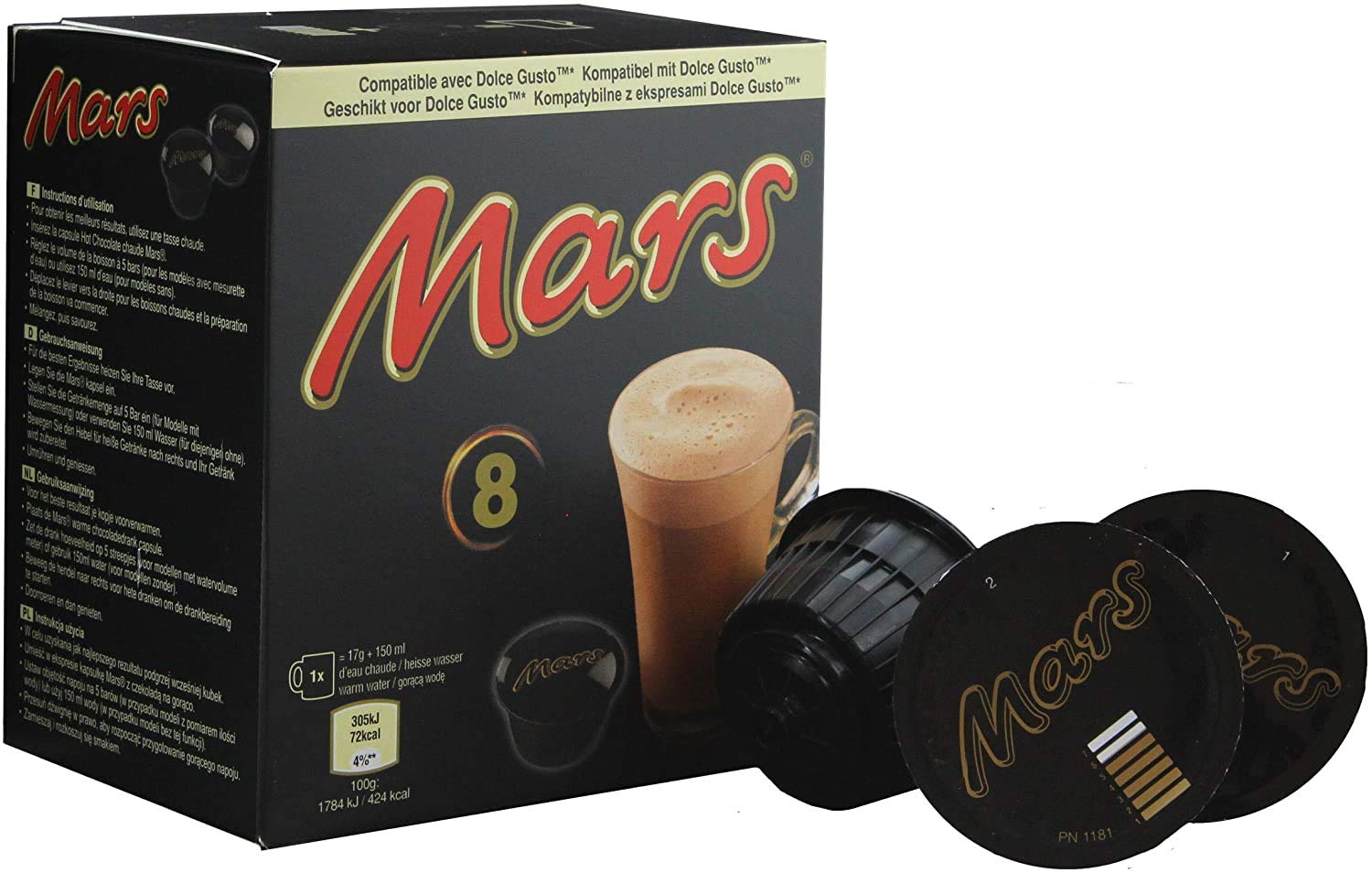 Dolce Gusto Chocolate Capsules (Mars, 40 Capsules)