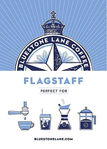 Bluestone Lane Coffee Beans, Flagstaff Signature, Medium Roast, Whole Bean, 12 Ounce Bag