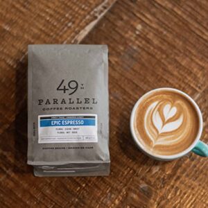 49th Parallel Coffee Roasters – Epic Espresso Whole Beans – Gourmet Light Roast Coffee, 12oz