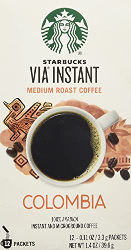 Starbucks VIA® Colombia Coffee, Medium Instant, 1.4 Ounce