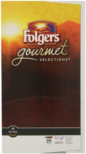 Folgers Gourmet Selections K-Cup Single Cup for Keurig Brewers, Caramel Drizzle, 24 Count