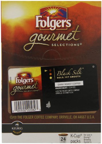 Folgers Gourmet Selections K-Cup Single Cup for Keurig Brewers, Caramel Drizzle, 24 Count