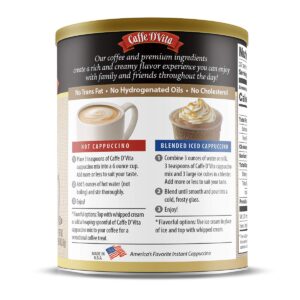 Caffe D'Vita Irish Cream Cappuccino 1 lb can (16 oz)