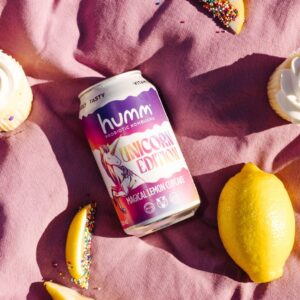 Humm Kombucha Magical Lemon Cupcake, Unicorn Edition - Organic, Vegan & GMO-Free (6 Pack)