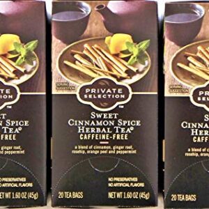 Private Selection Sweet Cinnamon Spice Herbal Tea Caffeine-Free 3 Pack