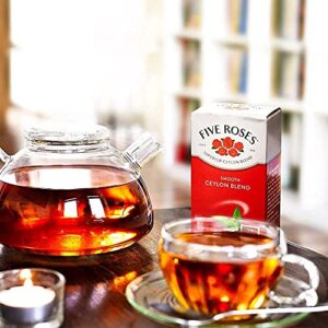 Five Roses Ceylon - 102 Tagless Teabags, (Pack of 1)