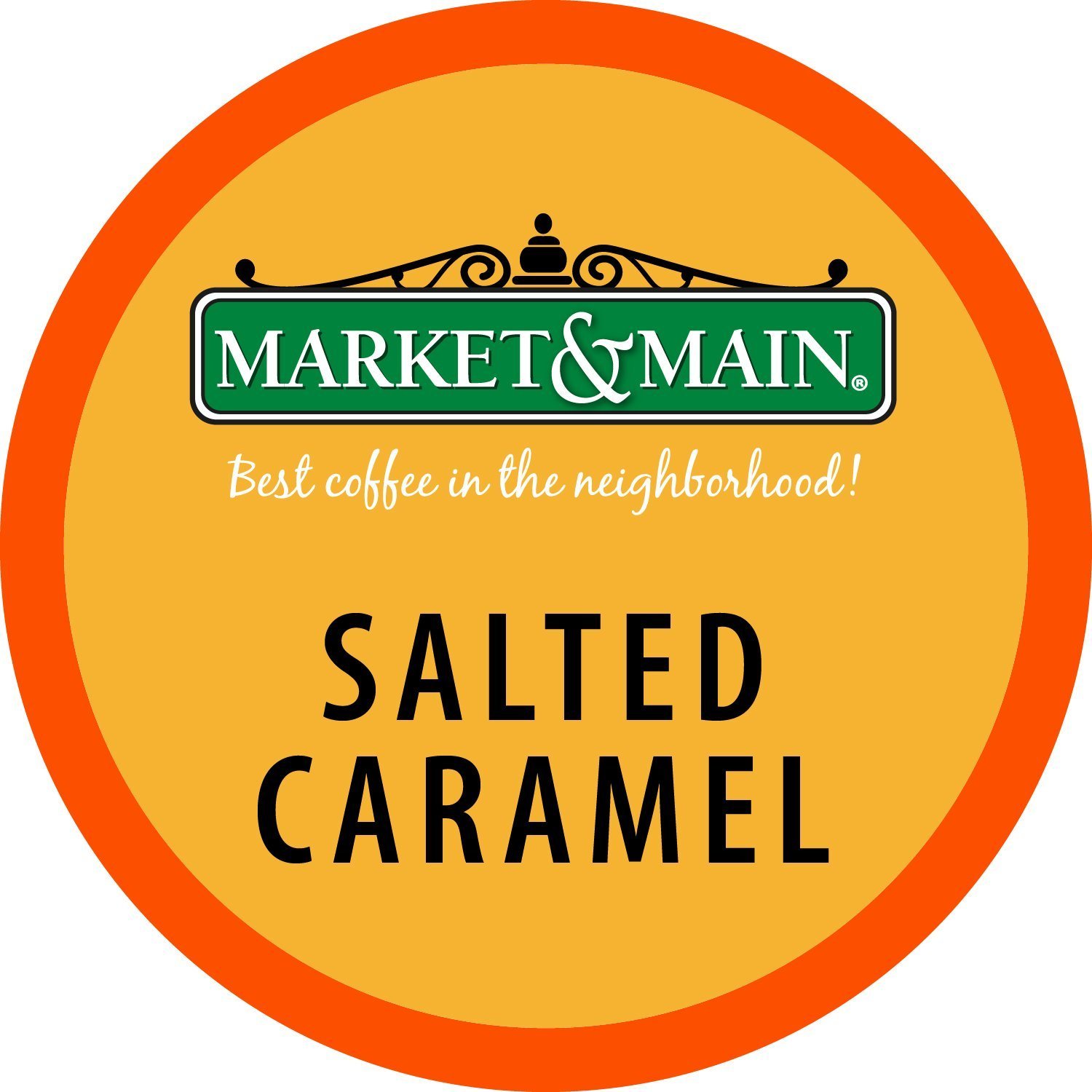 Market & Main One Cup, Salted Caramel, Compatible with Keurig K-cup Brewers, 80 Count