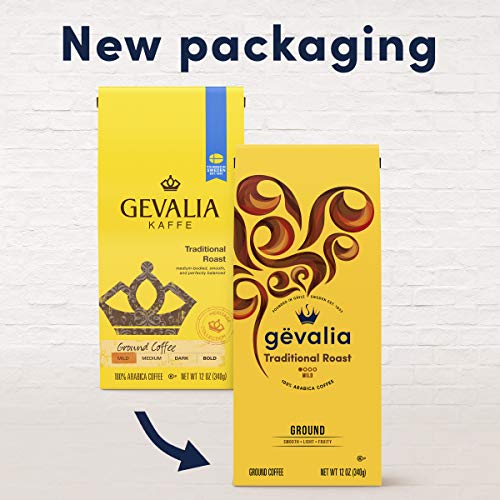 Gevalia Traditional Roast Ground Coffee (12 oz Bags, Pack of 3)