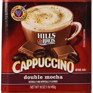 Hills Bros. Coffee Instant Cappuccino Double Mocha, 16-Ounce Jars (Pack of 6)