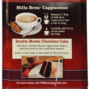 Hills Bros. Coffee Instant Cappuccino Double Mocha, 16-Ounce Jars (Pack of 6)