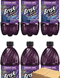 Brisk Icead Tea Blackberry Smash, 33.8 fl oz, 6 bottles