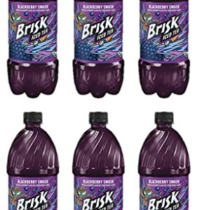 Brisk Icead Tea Blackberry Smash, 33.8 fl oz, 6 bottles