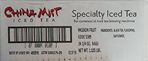 china mist, passion fruit black loose tea bags, 24 - 3/4 oz