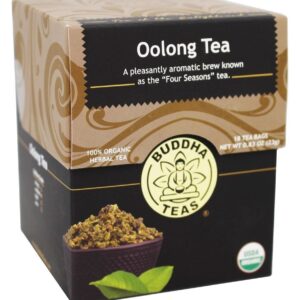 Buddha Teas Organic Oolong Tea Tea - OU Kosher, USDA Organic, CCOF Organic, 18 Bleach-Free Tea Bag