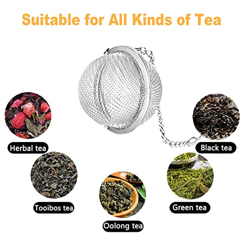 TeaSanavie Loose Tea Steeper 3 Sets Tea Ball Infusers for Loose Tea, Tea Leaf Infuser 3D Butterfly Pendant Tea Diffusers for Loose Tea Stainless Steel Tea Infuser with Charm Tea Holder