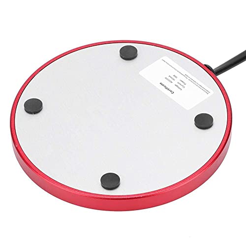 Smart Coffee Warmer, Waterproof Touch Thermostat Heating Coaster Pad for Office Desk Use, Candle Wax Cup Warmer Heating Plate, Warm Pad for Coffee Tea(US Plug 110V)