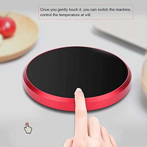 Smart Coffee Warmer, Waterproof Touch Thermostat Heating Coaster Pad for Office Desk Use, Candle Wax Cup Warmer Heating Plate, Warm Pad for Coffee Tea(US Plug 110V)