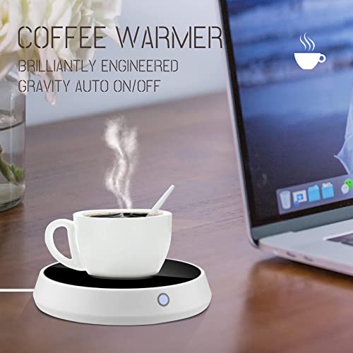 BRISTECH Mug Warmer for Coffee and Tea, Coffee Cup Warmer for Travel, Office Desks, and Home