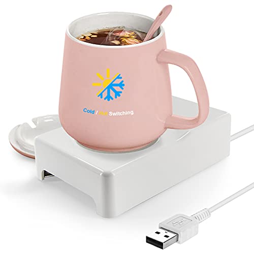 KADIP Dual Use USB Keep Cooler Warmer Cup Coffee Tea Beverage Cans Cooler & Warmer Heater Chilling Coasters