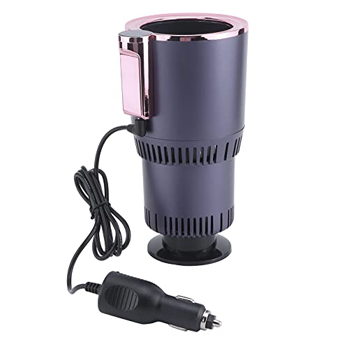 Cooler Warmer Cup Holder 2‑in‑1 Universal Intelligent Aluminum Accessory Travel Coffee Mug for Car Truck Electric Heated Travel Mug Heating Cup Keep Milk Warm for Home Trip Auto Universal