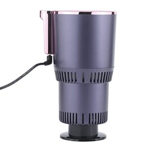 Cooler Warmer Cup Holder 2‑in‑1 Universal Intelligent Aluminum Accessory Travel Coffee Mug for Car Truck Electric Heated Travel Mug Heating Cup Keep Milk Warm for Home Trip Auto Universal