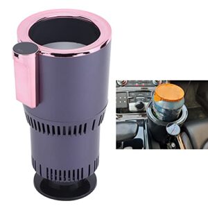 Cooler Warmer Cup Holder 2‑in‑1 Universal Intelligent Aluminum Accessory Travel Coffee Mug for Car Truck Electric Heated Travel Mug Heating Cup Keep Milk Warm for Home Trip Auto Universal