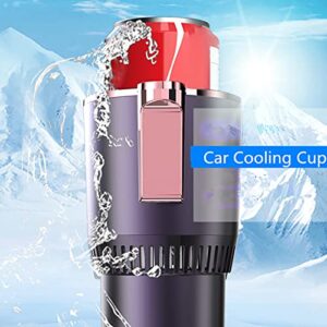 Cooler Warmer Cup Holder 2‑in‑1 Universal Intelligent Aluminum Accessory Travel Coffee Mug for Car Truck Electric Heated Travel Mug Heating Cup Keep Milk Warm for Home Trip Auto Universal