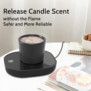 Coffee Warmer Cup Warmer, Smart Coffee Mug Warmer for Desk Home Office Use with 3 Temperature Setting, Beverage Warmer Candle Warmer for Tea, Water, Milk, Coffee Heating Plate