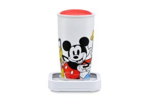 mickey & friends glass top mug warmer with 16 ounce mug