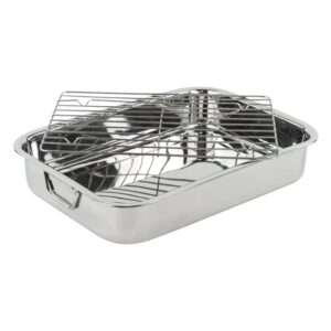 lexi home stainless steel lasagnaroasting pan