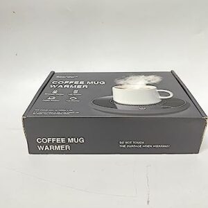 Smart Coffee Mug Warmer for Desk, Auto Shut Off Gravity-Induction Coffee Warmer with Two Temperatures Setting, Cup Warmer Plate for Cocoa/Tea/Water/Milk/Plate, (Not Including Cup)