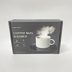 Smart Coffee Mug Warmer for Desk, Auto Shut Off Gravity-Induction Coffee Warmer with Two Temperatures Setting, Cup Warmer Plate for Cocoa/Tea/Water/Milk/Plate, (Not Including Cup)