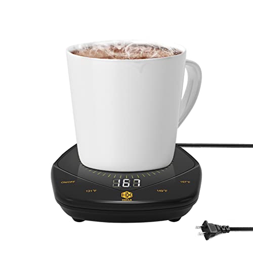 Mug Warmer for Desk Auto Shut Off 25W Coffee Warmer Three Adjustable Temperature Cup Warmer for Coffee, Beverage, Milk, Tea and Hot Chocolate (No Cup)