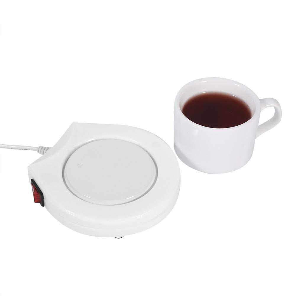 110V Cup Warmer, Keep Temperature 50℃ Mug Pad, Coffee Heater Pad Mug Warmer, White Office for Home