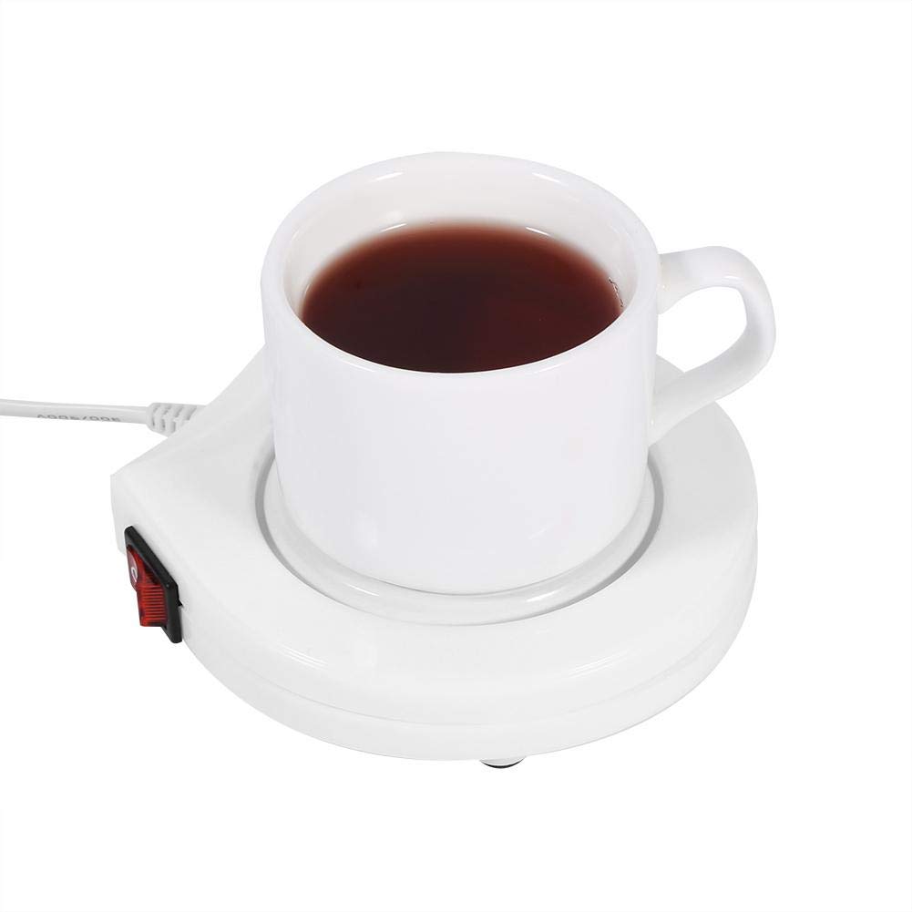 110V Cup Warmer, Keep Temperature 50℃ Mug Pad, Coffee Heater Pad Mug Warmer, White Office for Home